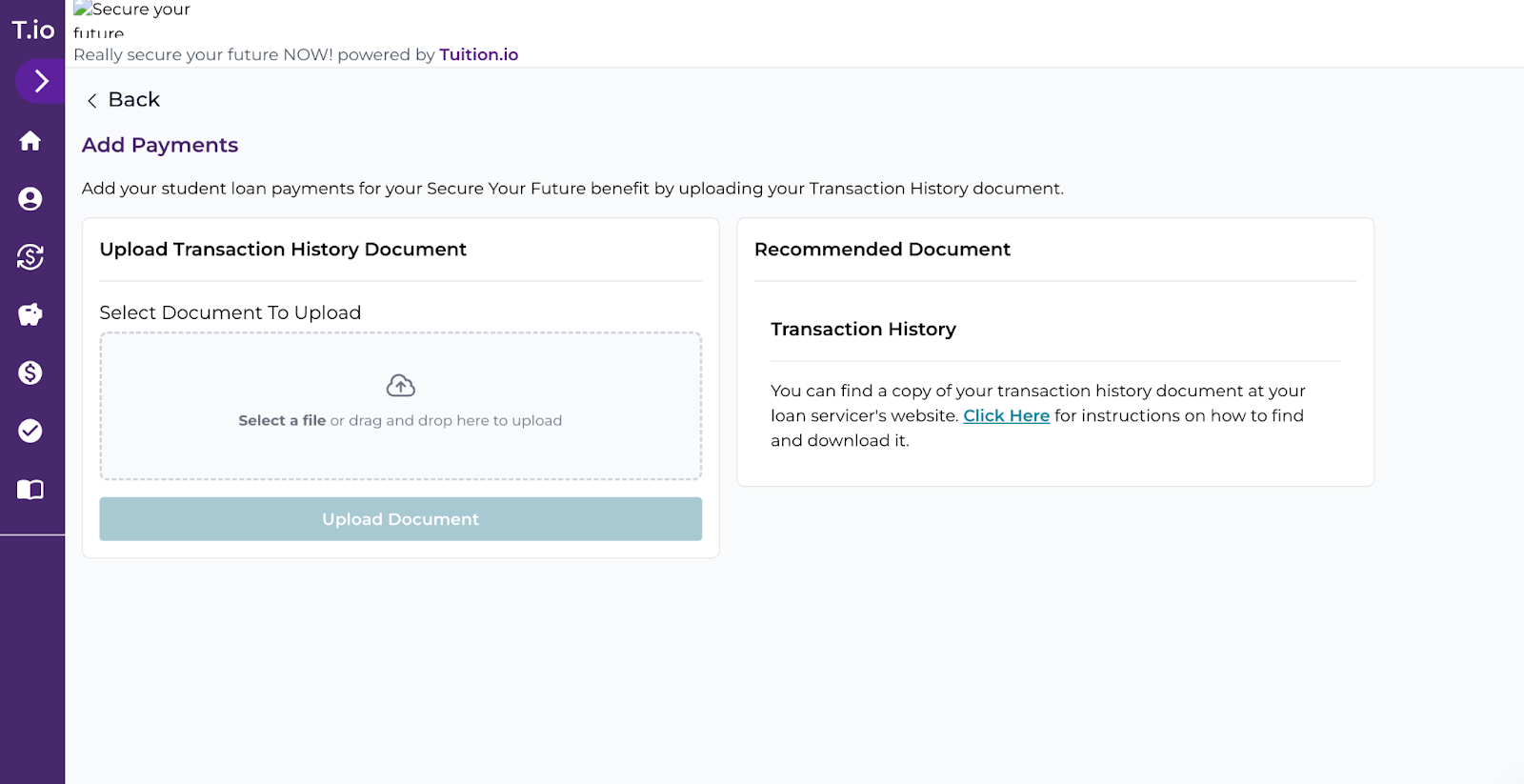 How do I upload my student loan payments? – Tuition.io