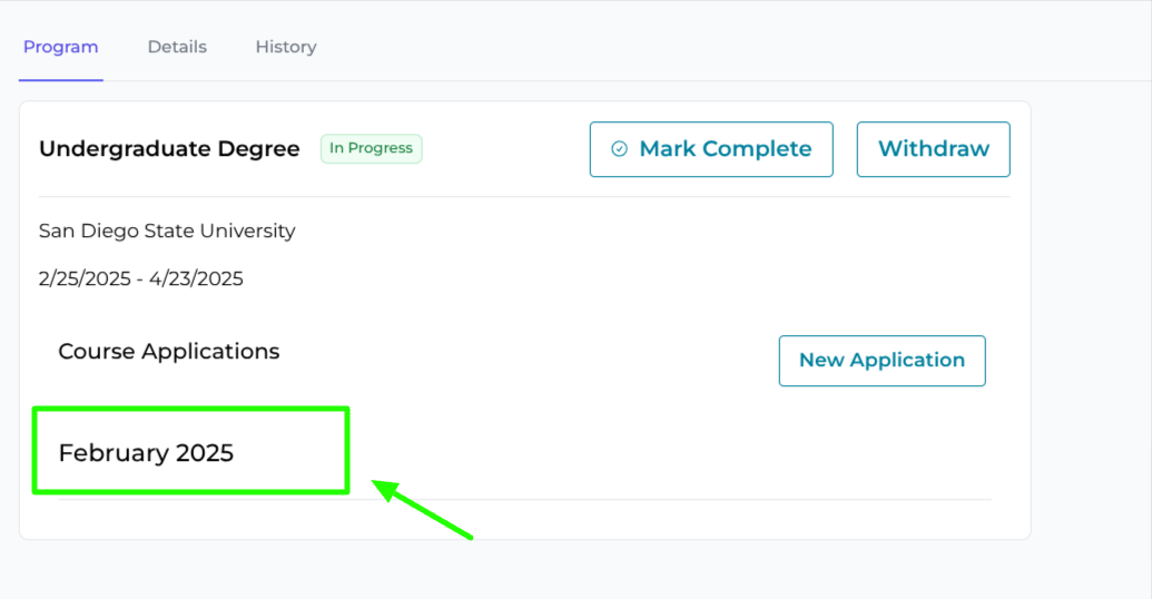 My course application status is " course in progress" how do I attach ...
